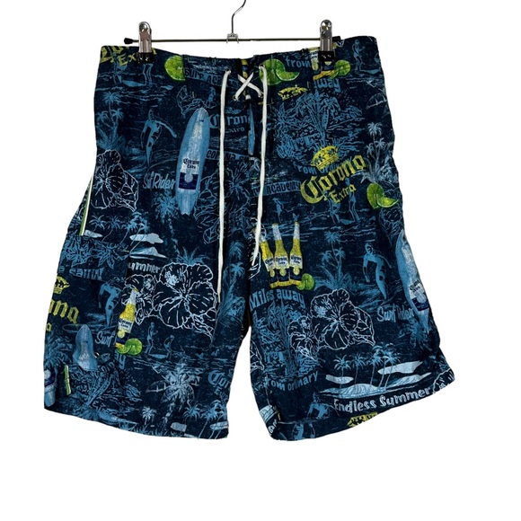 Corona | Swim | Corona Extra Beer Board Shorts Sz 32 | Poshmark